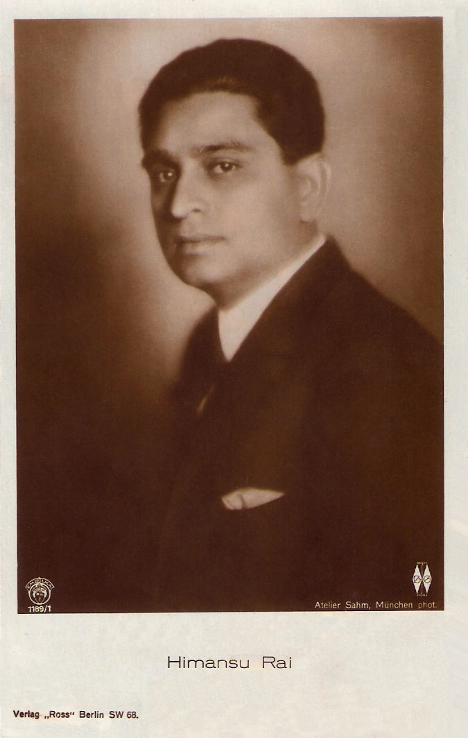 Portrait Of Himanshu Rai One Of The Pioneers Of Indian Cinema 1927 28 German Post Card Old