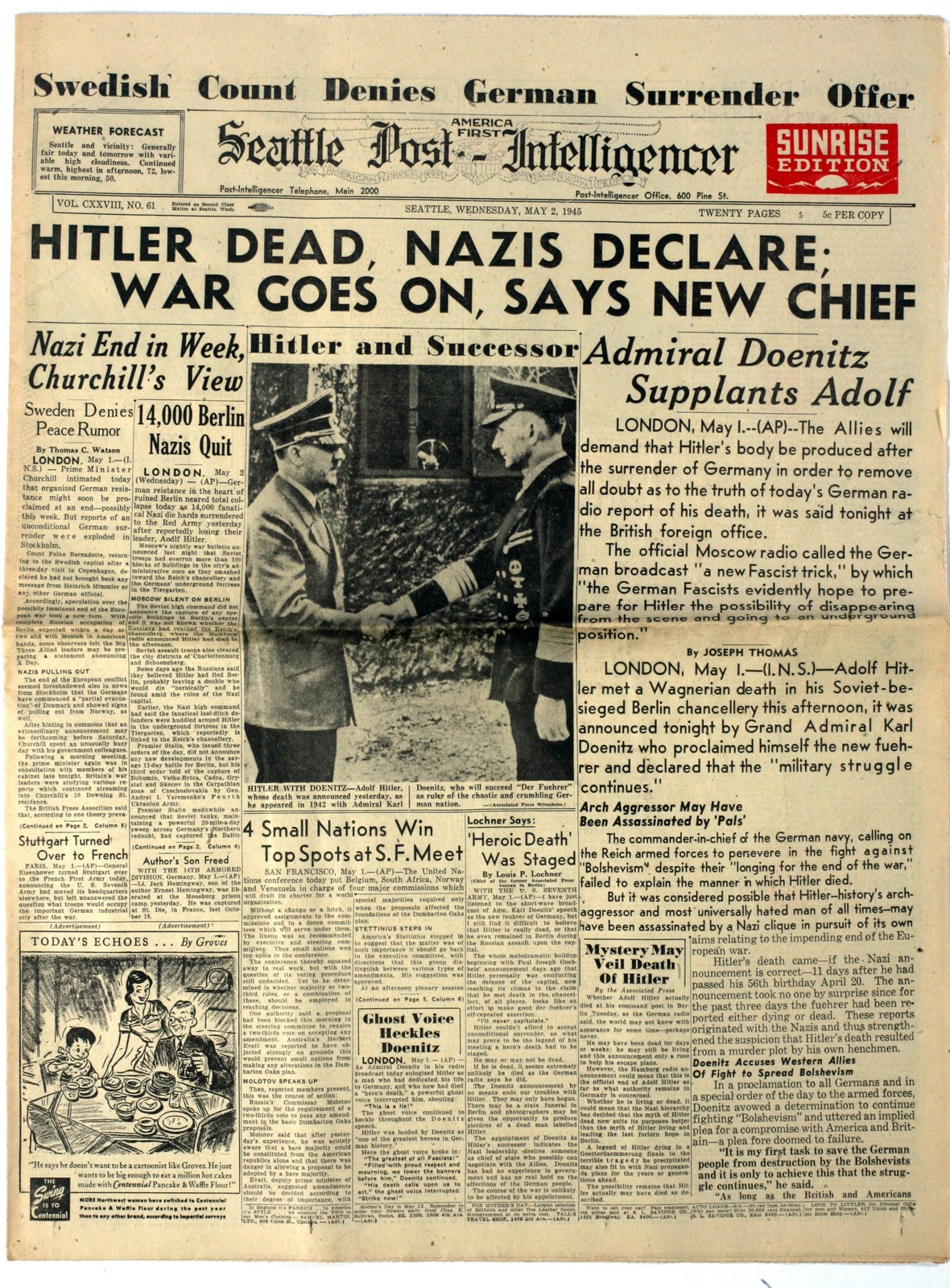 The Secret Weapons and Facts of the III Reich: Did Adolf Hitler escaped ...