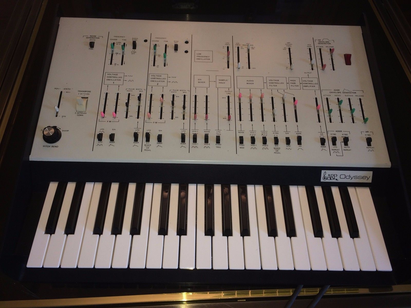 MATRIXSYNTH: White ARP Odyssey SN 28887 with CMS Mods