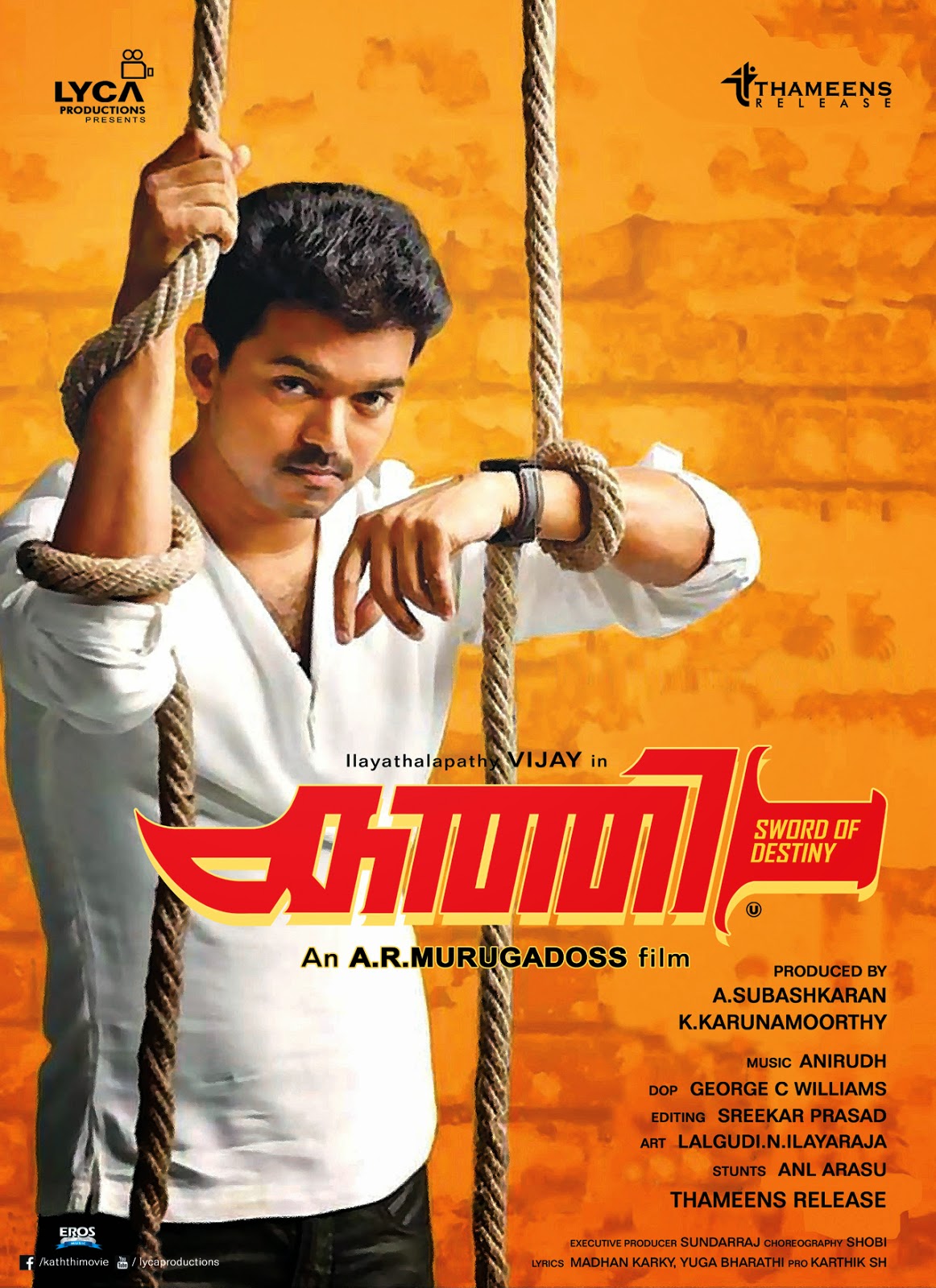 Cinema Daddy: Kaththi Movie Official Posters HQ - Illayathalapathy ...