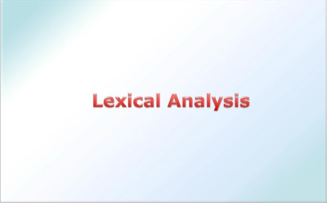 Lexical Analysis | Elsdm