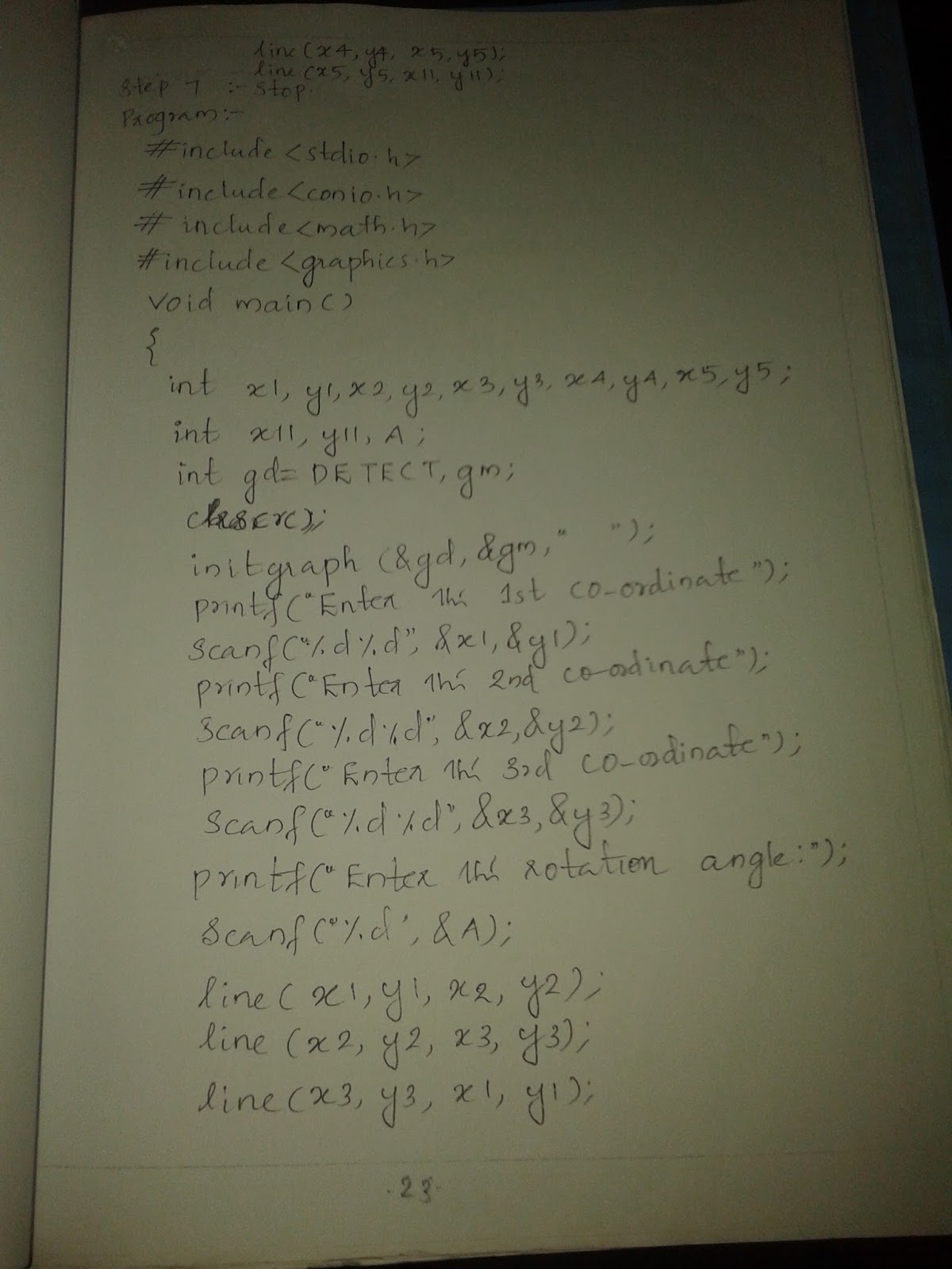 Bsc Computer Science Bca Of Kerala University Computer Graphics 6 Rotation