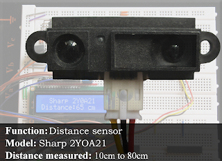 Electronic Experiments: Distance Sensor Sharp 2YOA21 & LCD