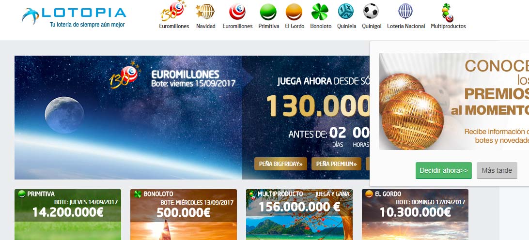 Jugar Lotería online
