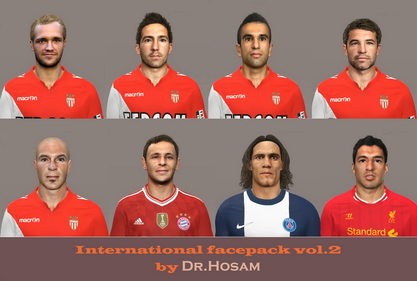 SANTARA PES: PES 2014 International face Pack vol.2 by dr.hosam