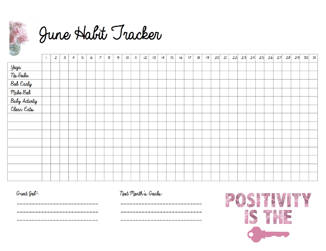 Malena Haas: FREE Habit Tracker Insert For Planner