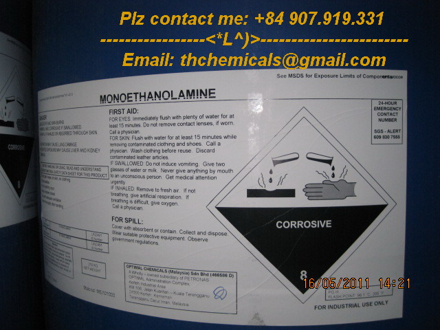 ETHANOLAMINE - DEA - MEA - TEA - 99% min: Diethanolamine (DEA ...