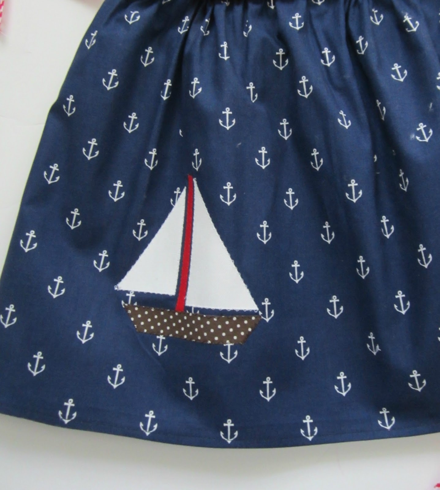 Sweet Magnolia Way: Sailboat Dress ~ Out to Sea Fabric