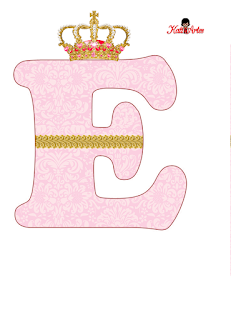 Abecedario Rosa con Corona. Pink Alphabet with Crown. - Oh my Alfabetos!