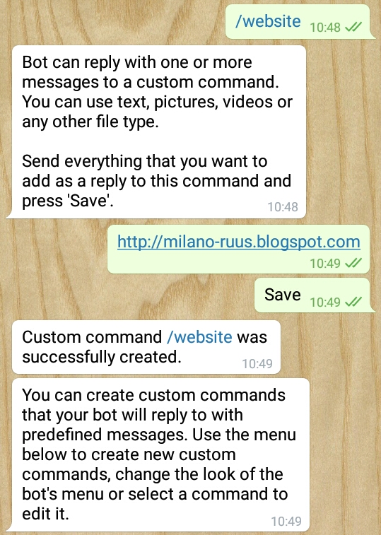 Cara Mudah Membuat Menu Pada Bot Telegram - Milano Ruus
