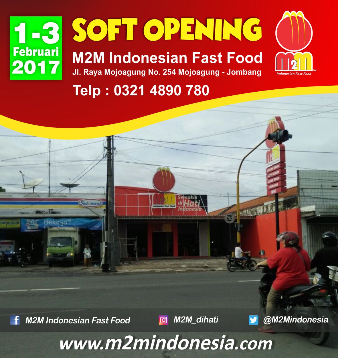 SOFT OPENING M2M INDONESIAN FAST FOOD - MOJOAGUNG JOMBANG - M2M ...