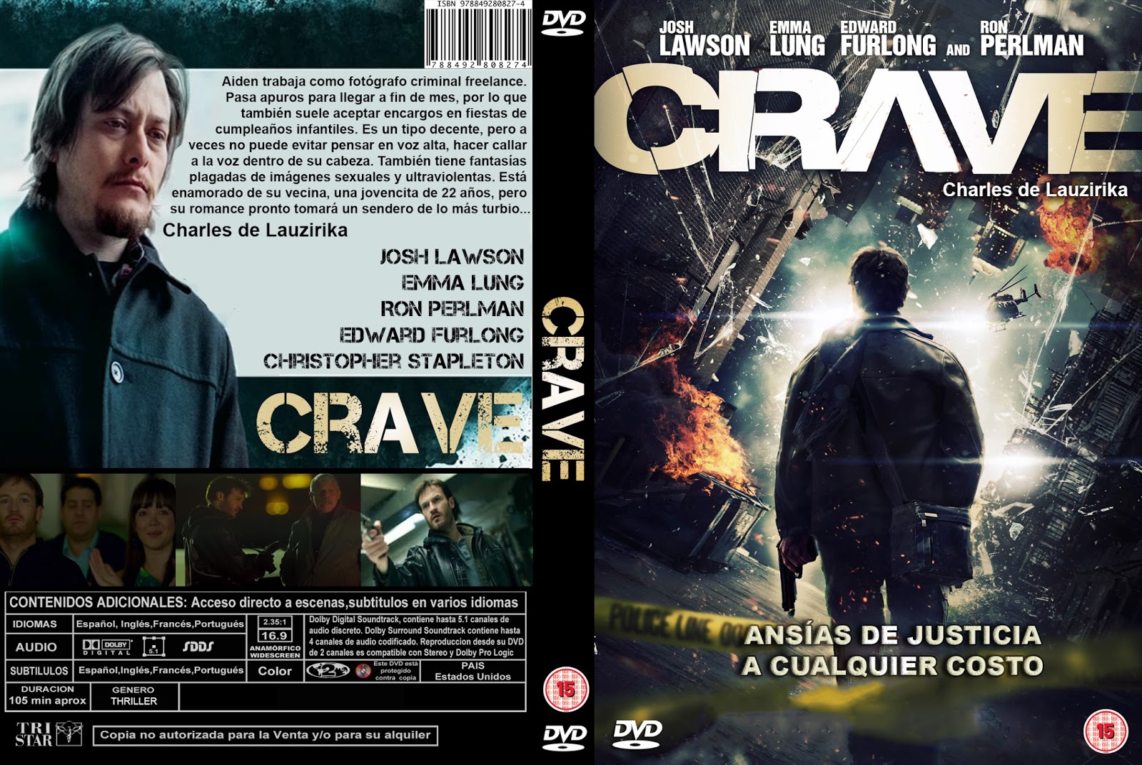 PB | DVD Cover / Caratula FREE: CRAVE - DVD COVER 2012 ESPAÑOL
