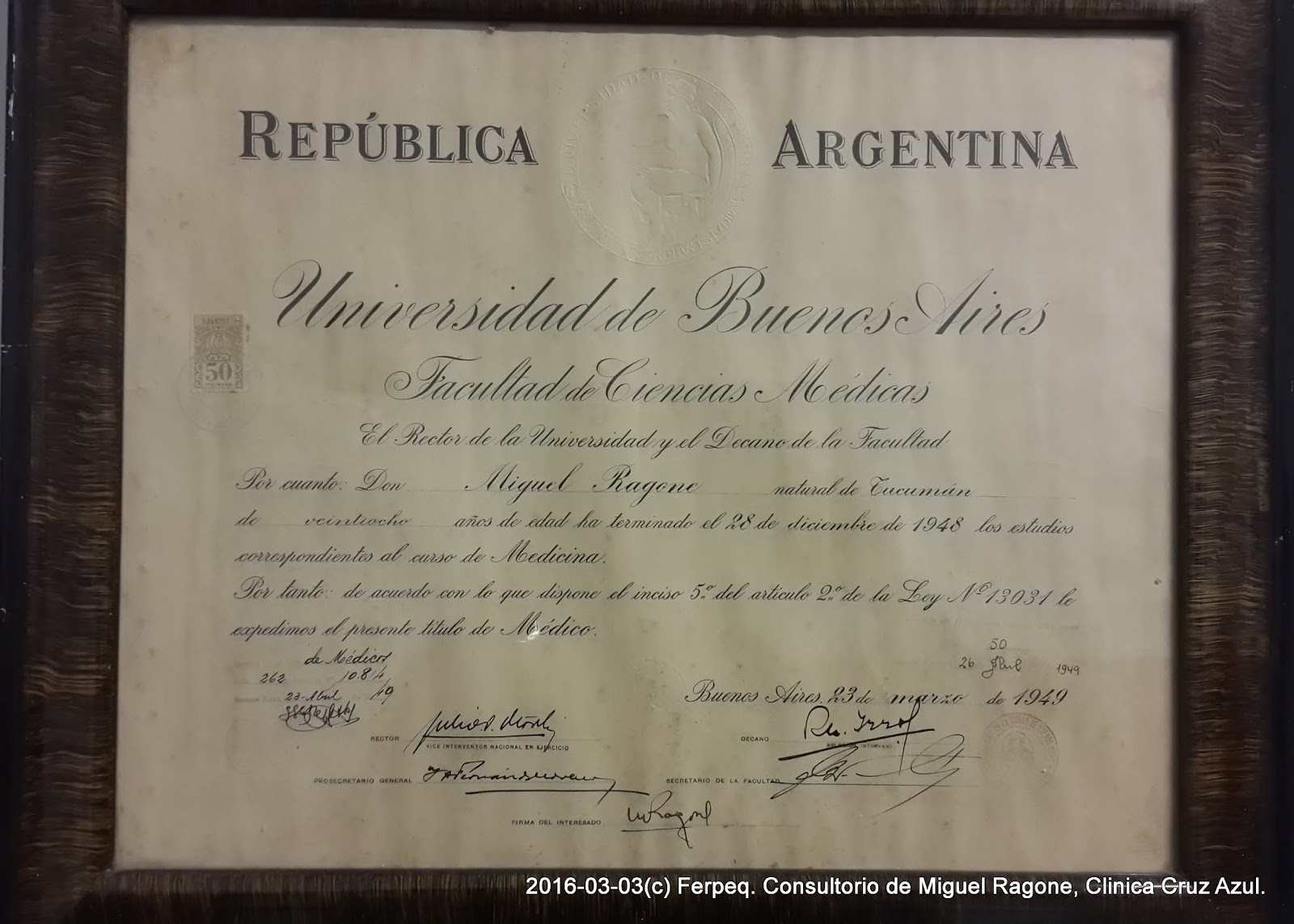 Asociación Dr. Miguel Ragone por la Verdad, la Memoria y la Justicia ...