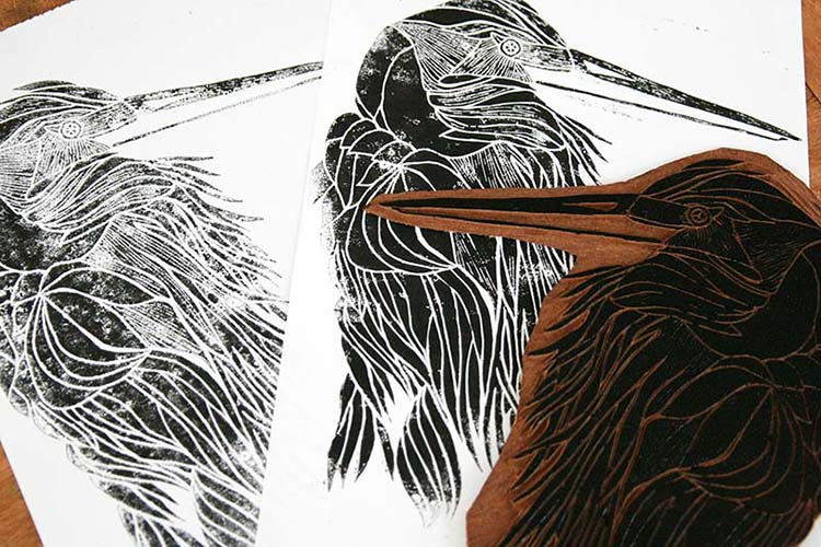 Linogravure, Tampon et Bestiaire