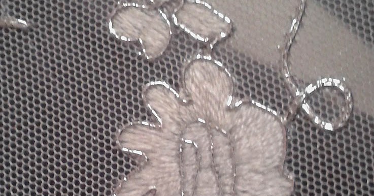 Sew in Love: Wedding Dress Modesty Panel - More details on the silver work