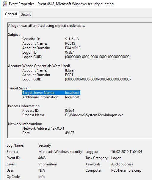 MENASEC - Applied Security Research: An overview of Windows EventID ...
