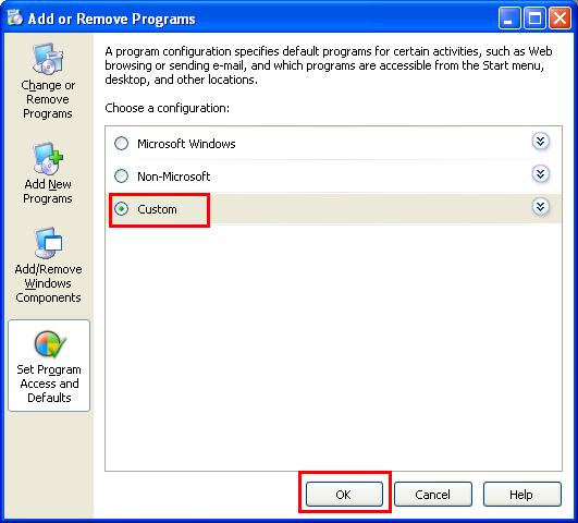 Windows XP: How to set default browser in Windows XP?