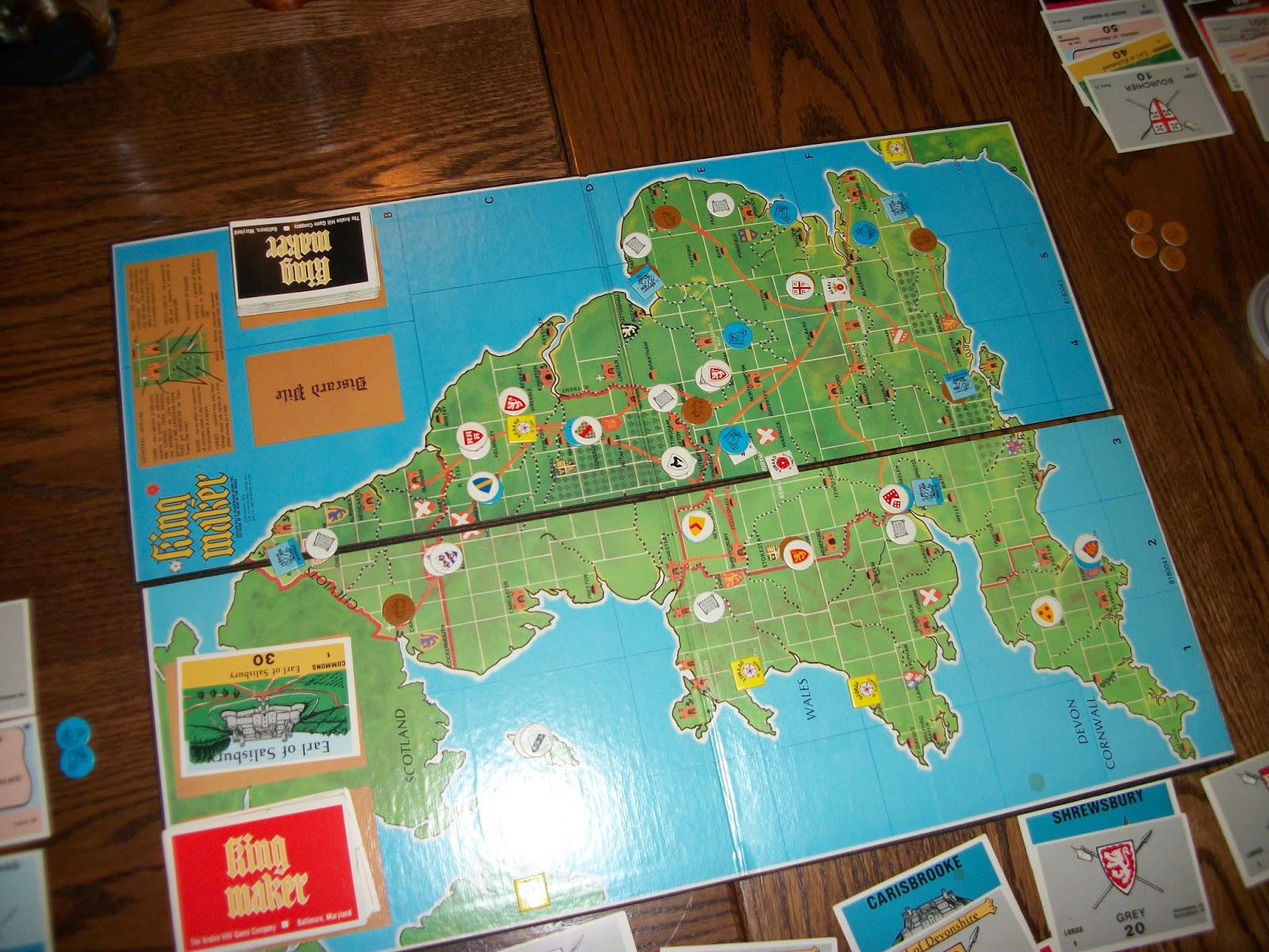 MF WARS: Kingmaker - Classic Avalon Hill Wargamey-Boardgame