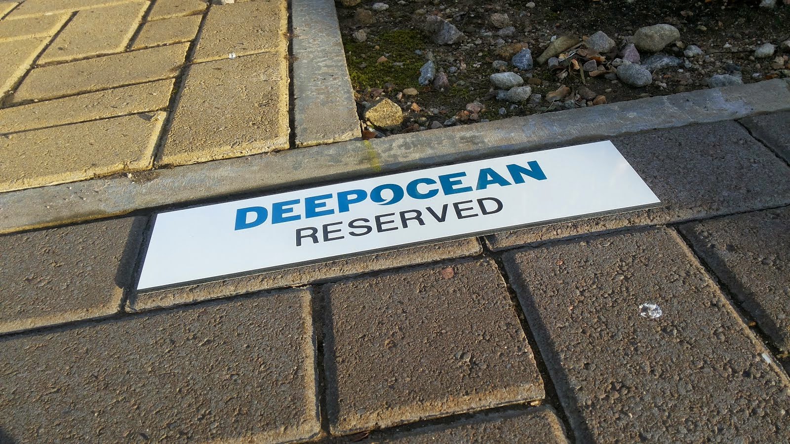 The Green I Signs Blog: Engraved traffolite car parking bay signs ...