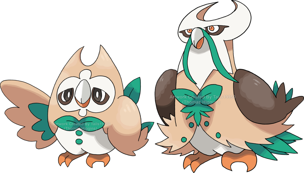 Evoluções de Rowlet (fake) ~ PMD || Acervo de Imagens de Digimon e ...