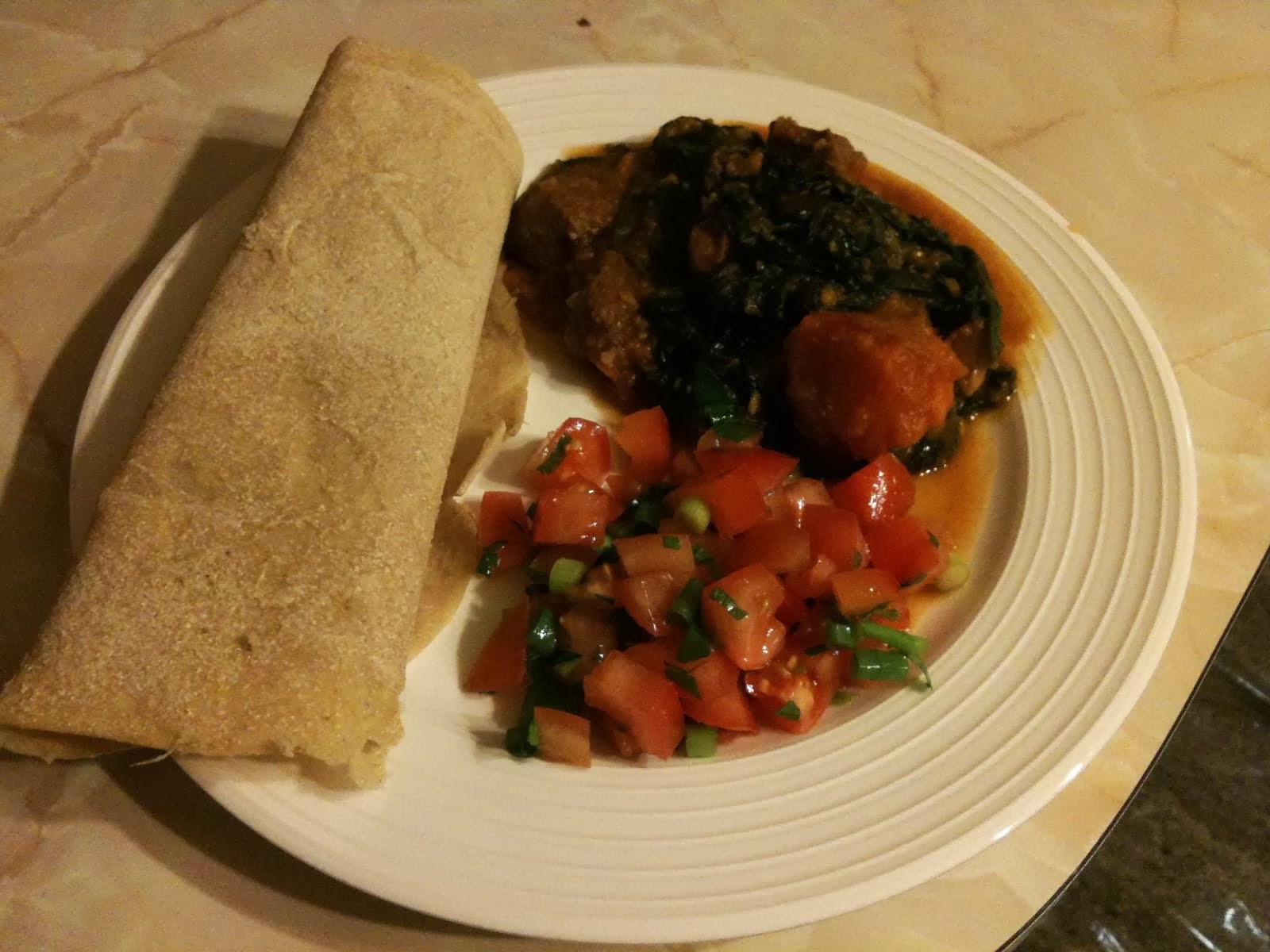 World Food Challenge: South Sudan - peanut stew and kisra