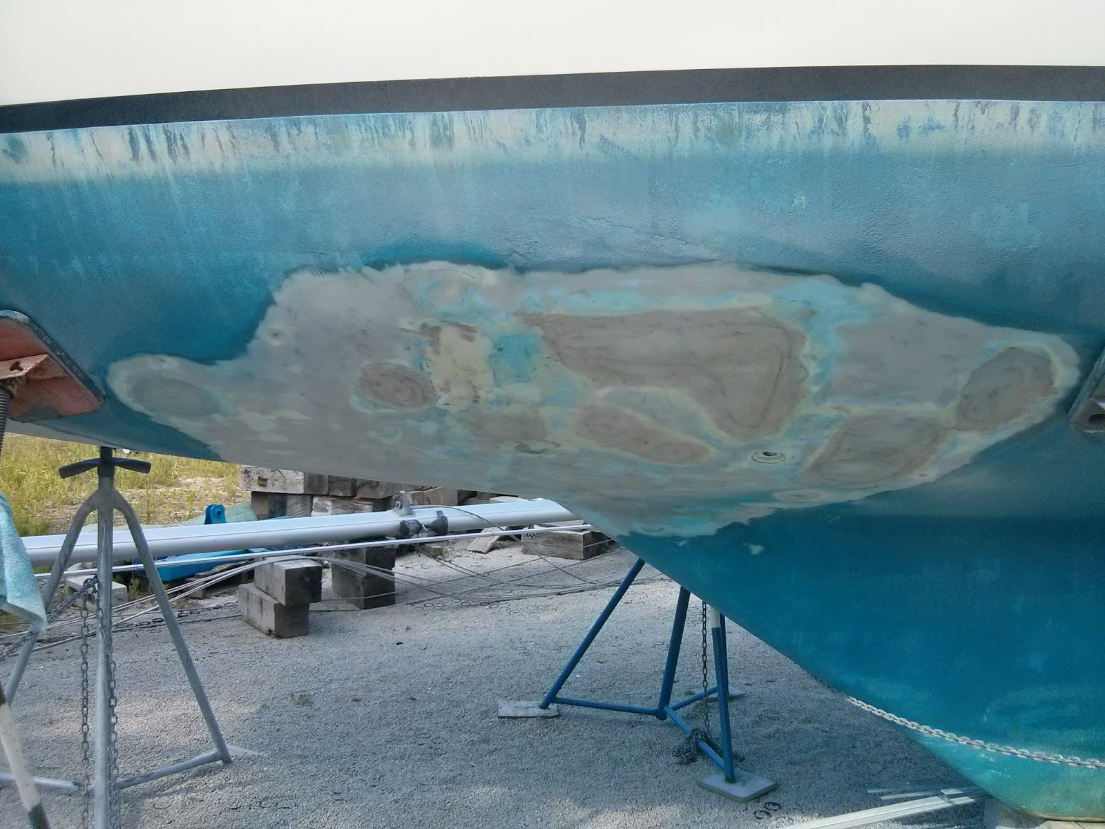 SV Pilgrim: Fairing the Hull Repairs