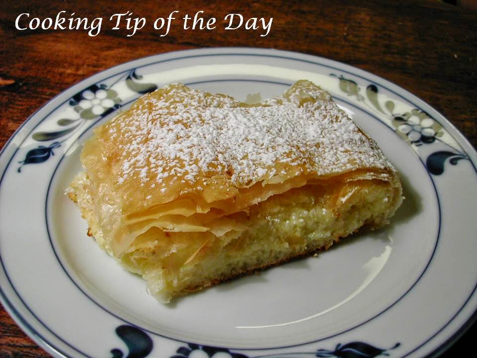 Cooking Tip of the Day: Cheese Strudel