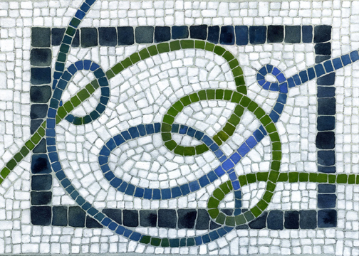 Drawing a Fine Line : Drawing & Painting Mosaic