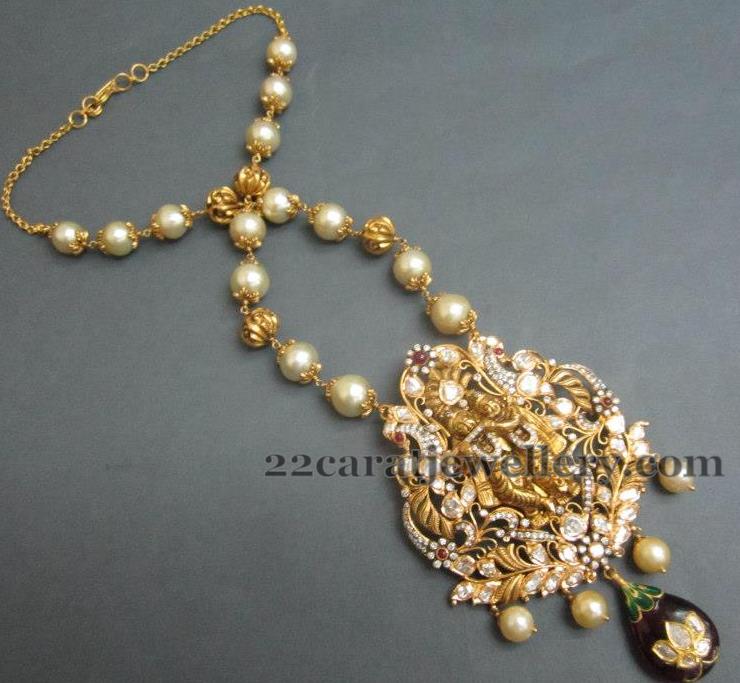 Royal Radha Krishna Long Chain - Jewellery Designs