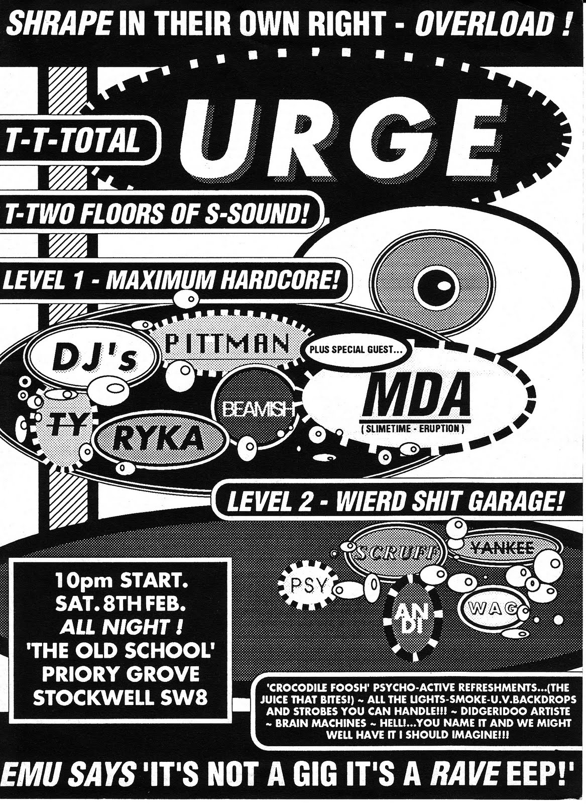 90's + Gigs Squats Parties: May 2011