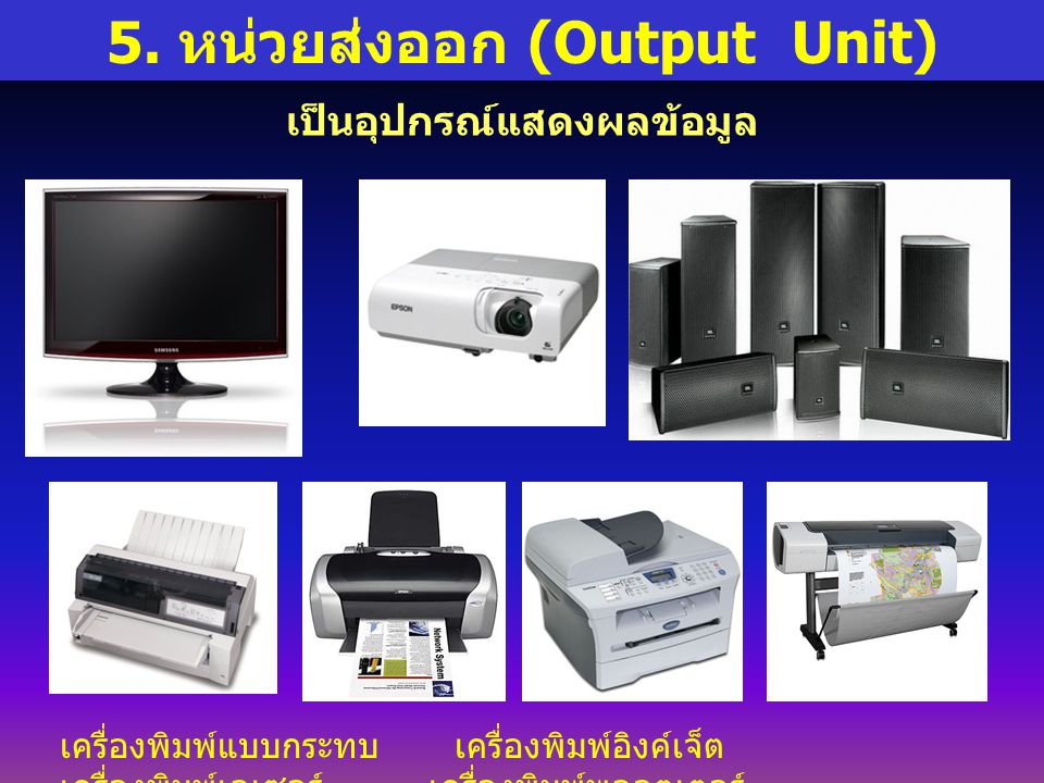 หน่วยที่ 1: หน่วยส่งออก (Output Unit)