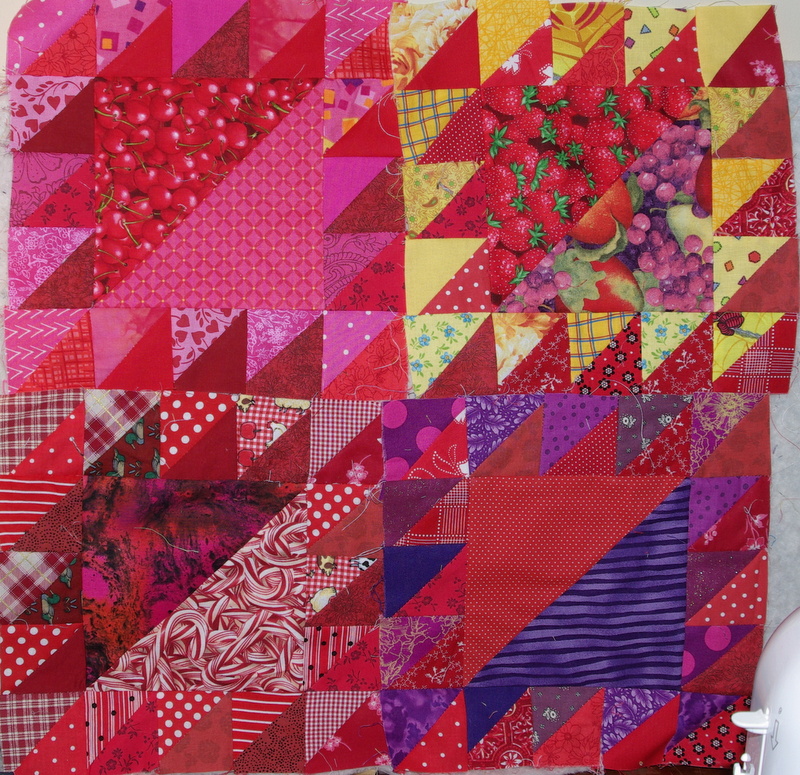 Sane, Crazy, Crumby Quilting: Red 2.5 Inch Scraps