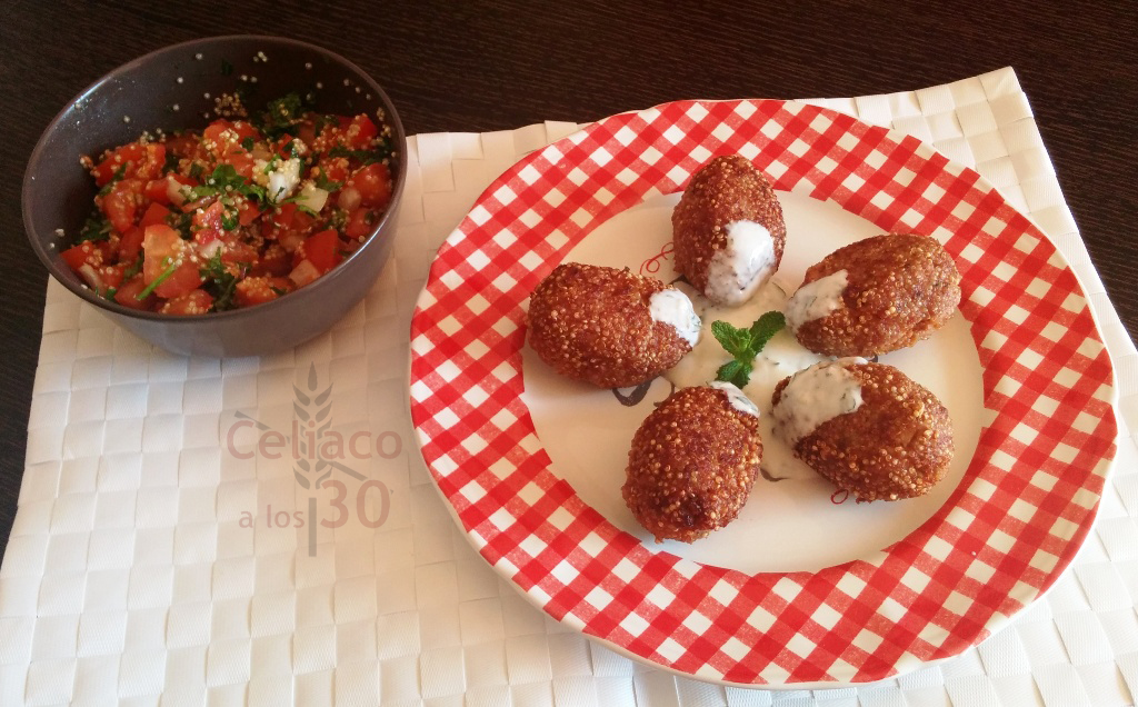 Kibbeh y Tabulé. Menú árabe Sin Gluten