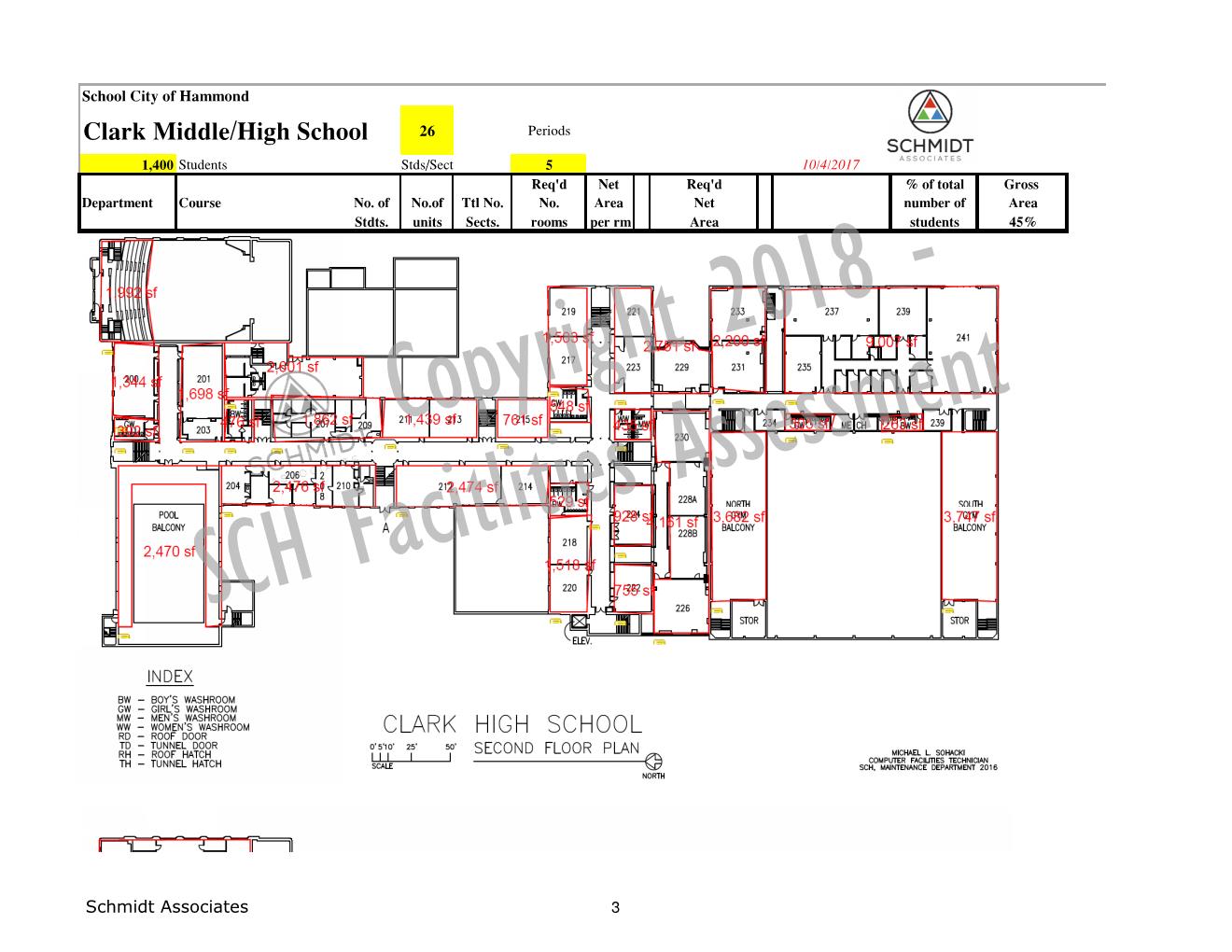 School City of Hammond Facilities Assessment: Clark HS Program