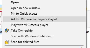 Add the "Take Ownership" option in the context menu on Windows