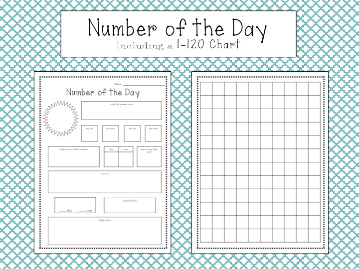 School Is a Happy Place: Number of the Day FREEBIE