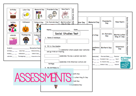 Autism Tank: NEW PRODUCT: Social Studies Units on US Holidays