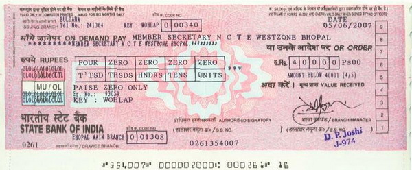 Story of A Demand Draft - MasalDosa