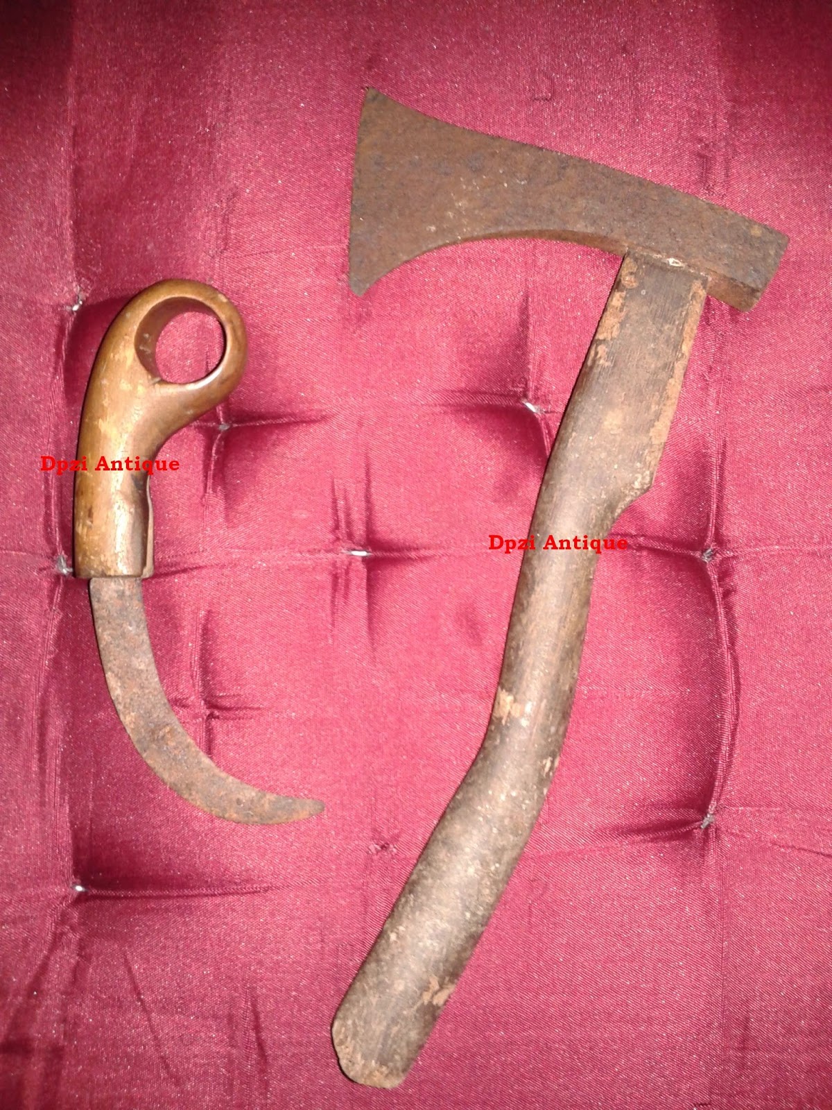 Badai Mencak Kelambit Biru: Senjata Lama , Kapak Siam Antik saiz besar ...