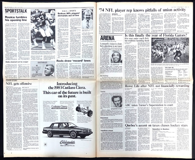 Past Print: USA TODAY / September 15, 1982 / First issue