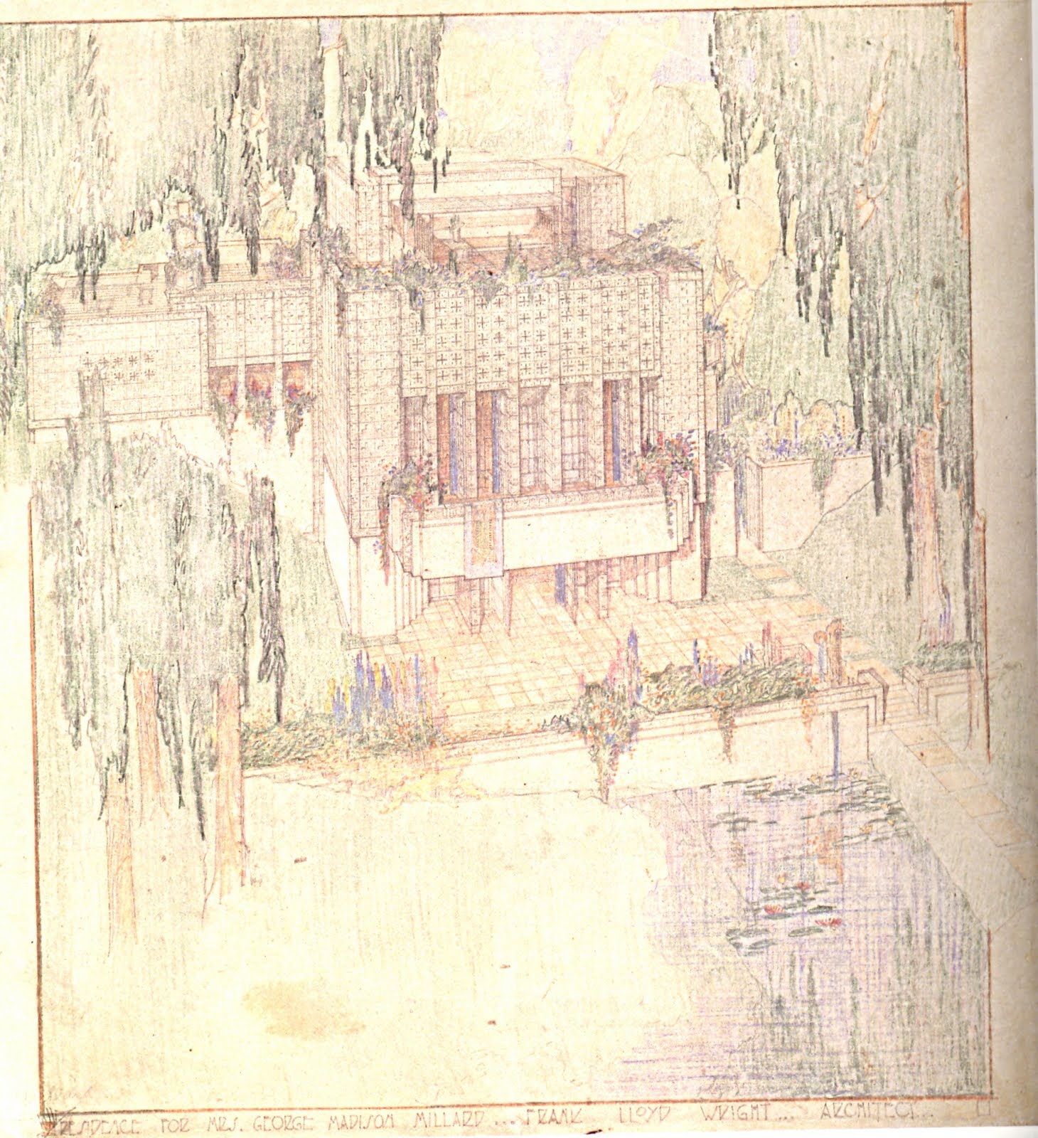 Walter Gropius i Frank Lloyd Wright: Frank Lloyd Wright: Millard house ...