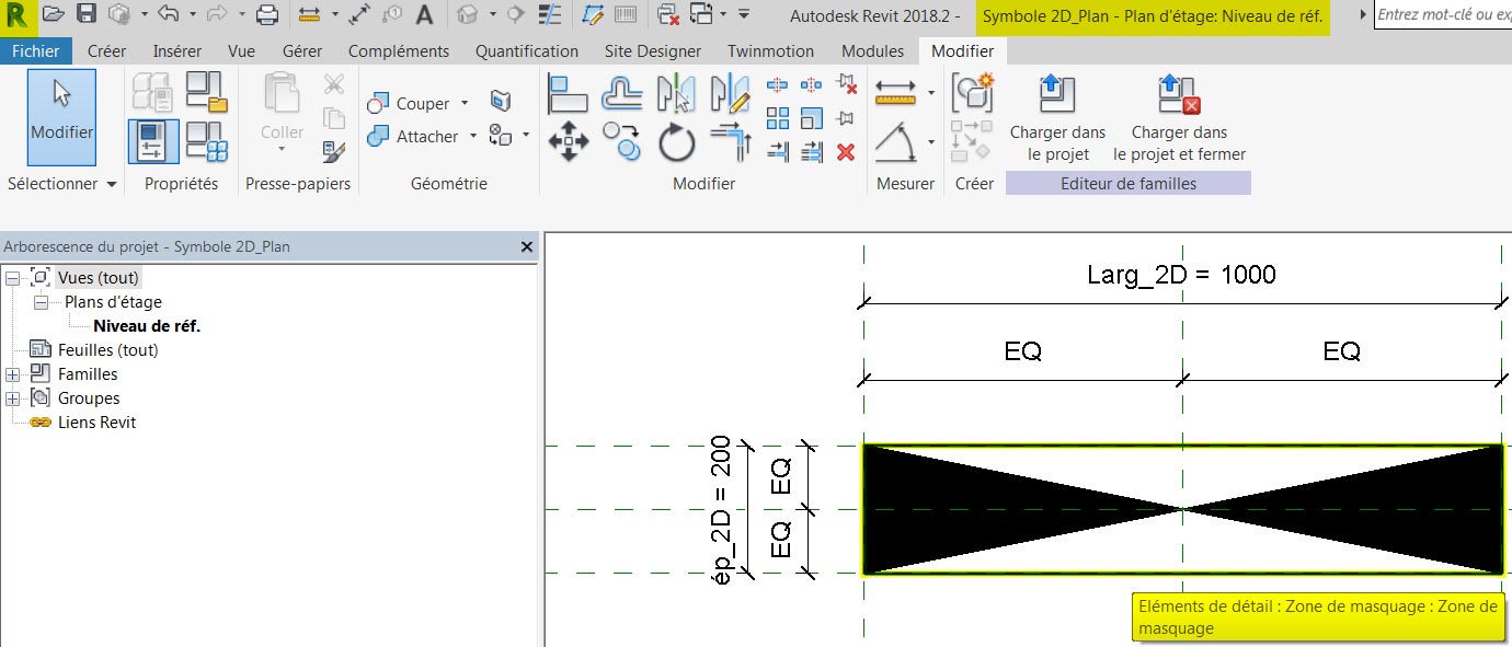 Revit-Mémo: Revit 2018_Réservations pour murs_Catégorie Fenêtre