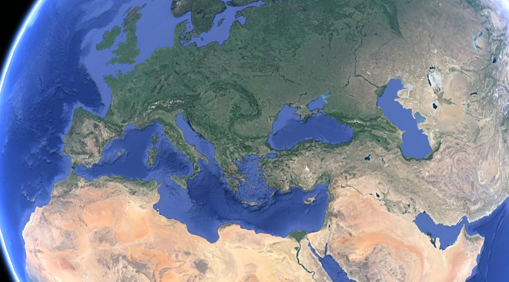 Schick's WestCiv Blog: Greece - at the middle of the earth