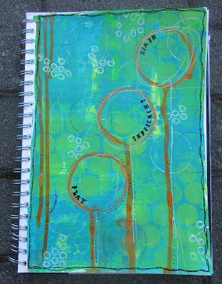 The Artistic Stamper Creative Team Blog: So much Green Journal page by ...