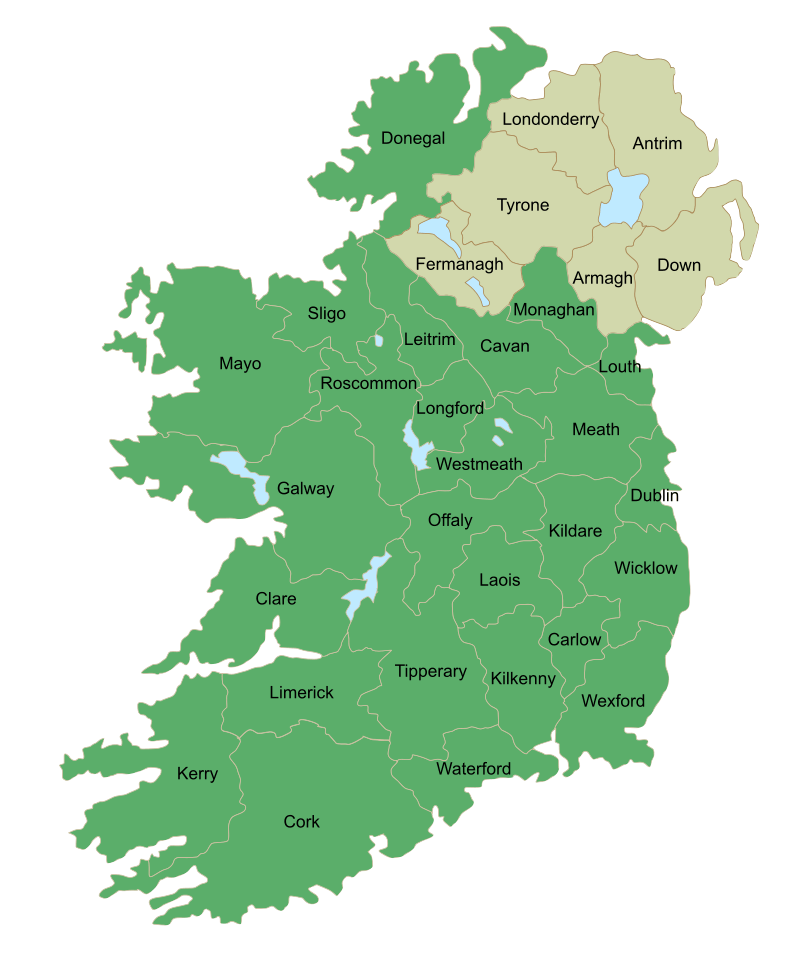 The Englands from Ireland: Place Names