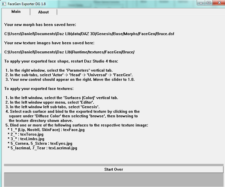 DanBurden's Interactive Blog: FaceGen Character Creation Tutorial