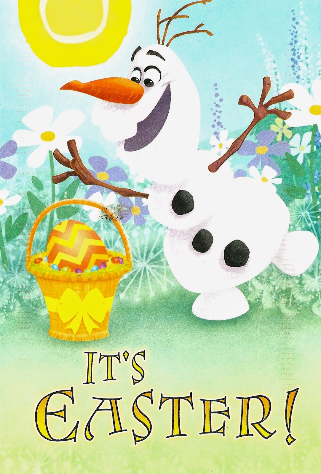 My Favorite Postcards: It's Easter - A Postcard featuring Olaf