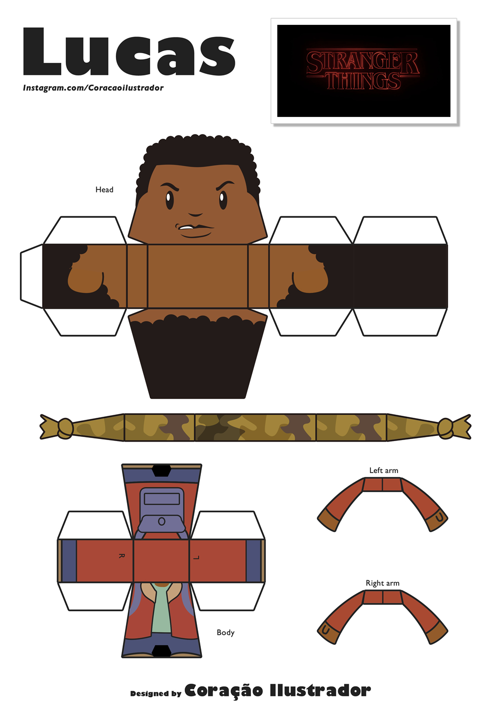 Coração Ilustrador: Stranger Things - PaperCraft