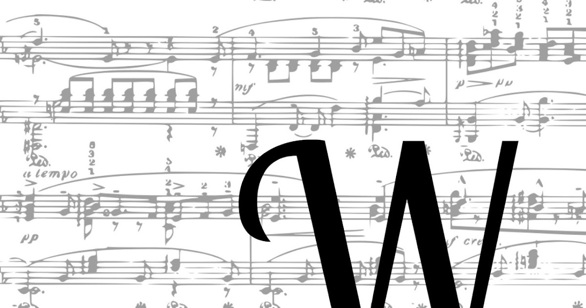 CJO Photo: Printable Initial Art: Musical W