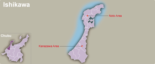 Ishikawa Map Regional City | Regional City Maps of Japan